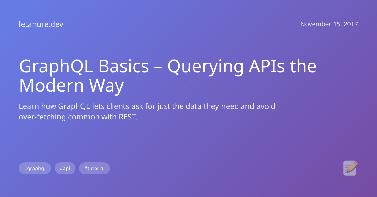 GraphQL Basics – Querying APIs the Modern Way | Luiz Tanure