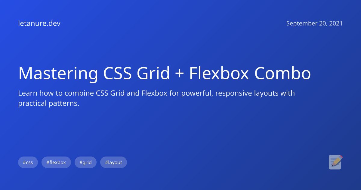 Mastering CSS Grid + Flexbox Combo | Luiz Tanure